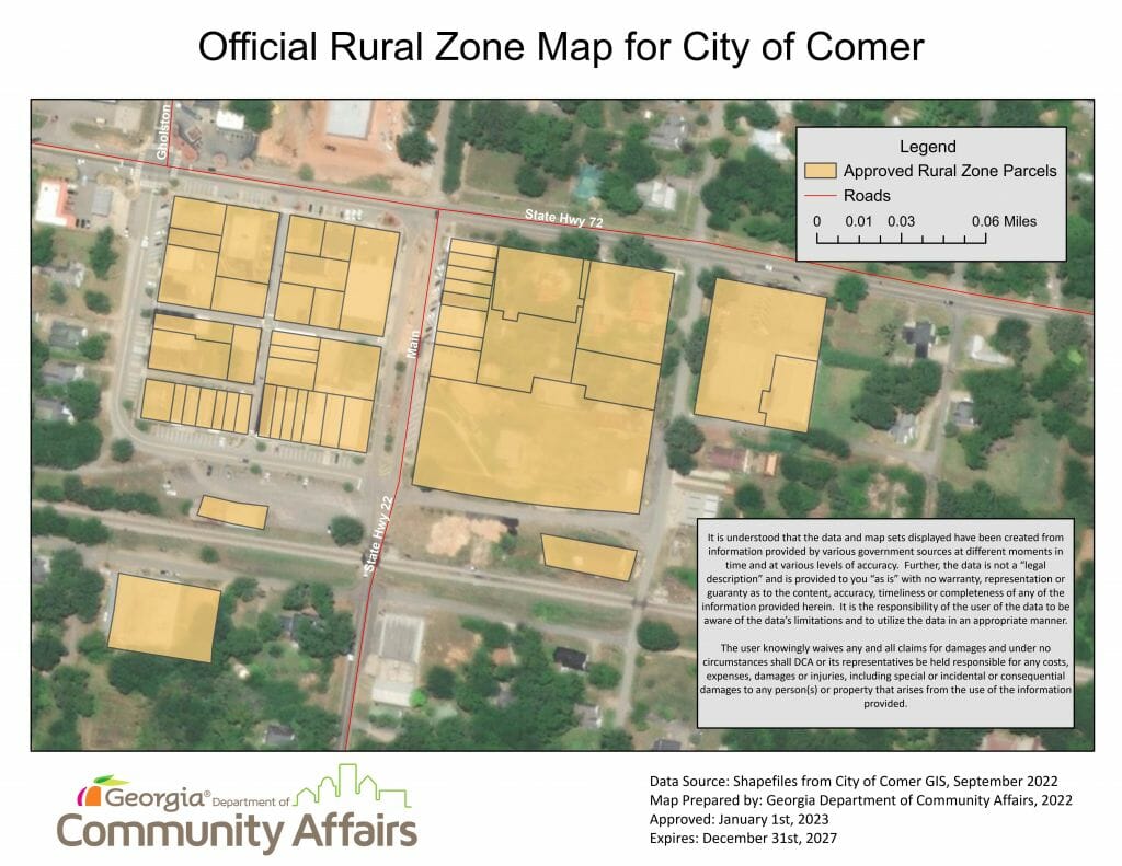 Comer Rural Zone Designation - Madison County Chamber of Commerce